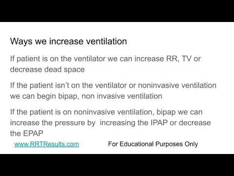 Ways to treat uncompensated respiratory acidosis as a respiratory ...