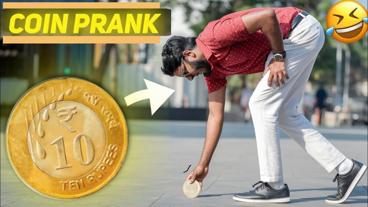 Coin prank funny video| ghost prank video - YouTube