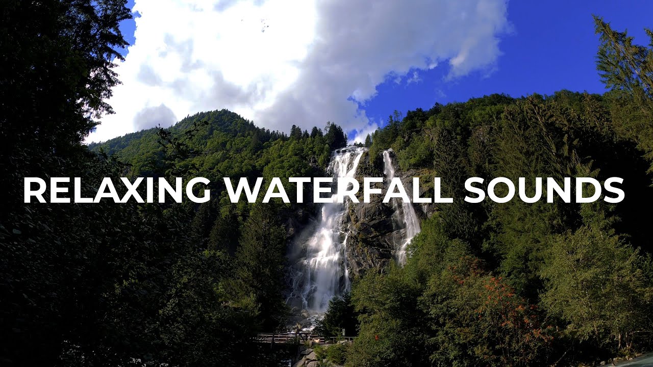 Relaxing Waterfall Background Sound - Great For Falling Asleep and ...