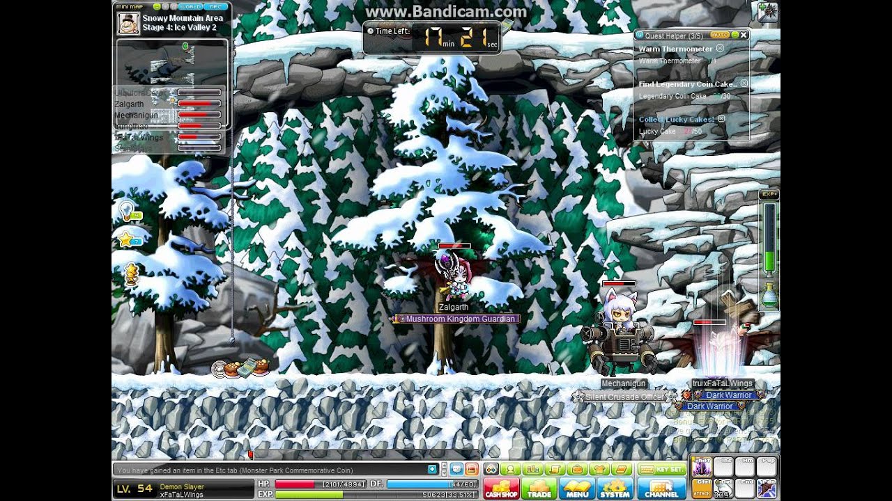 MapleStory Monster Park Snowfield Witch - YouTube