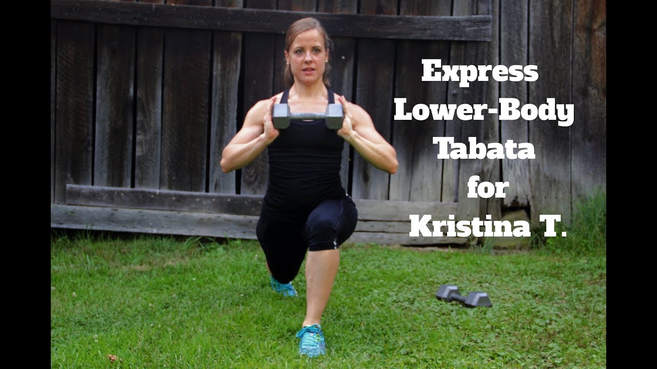 Lower Body Tabata for Kristina T. - YouTube