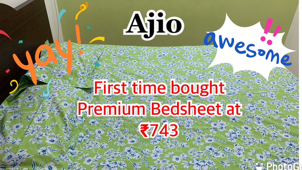 Bedsheet shopping in AJIO | Home Expressions USA review | Bedsheet ...