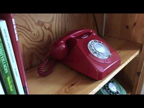GEC 746 Red Rotary Dial Phone Ringing