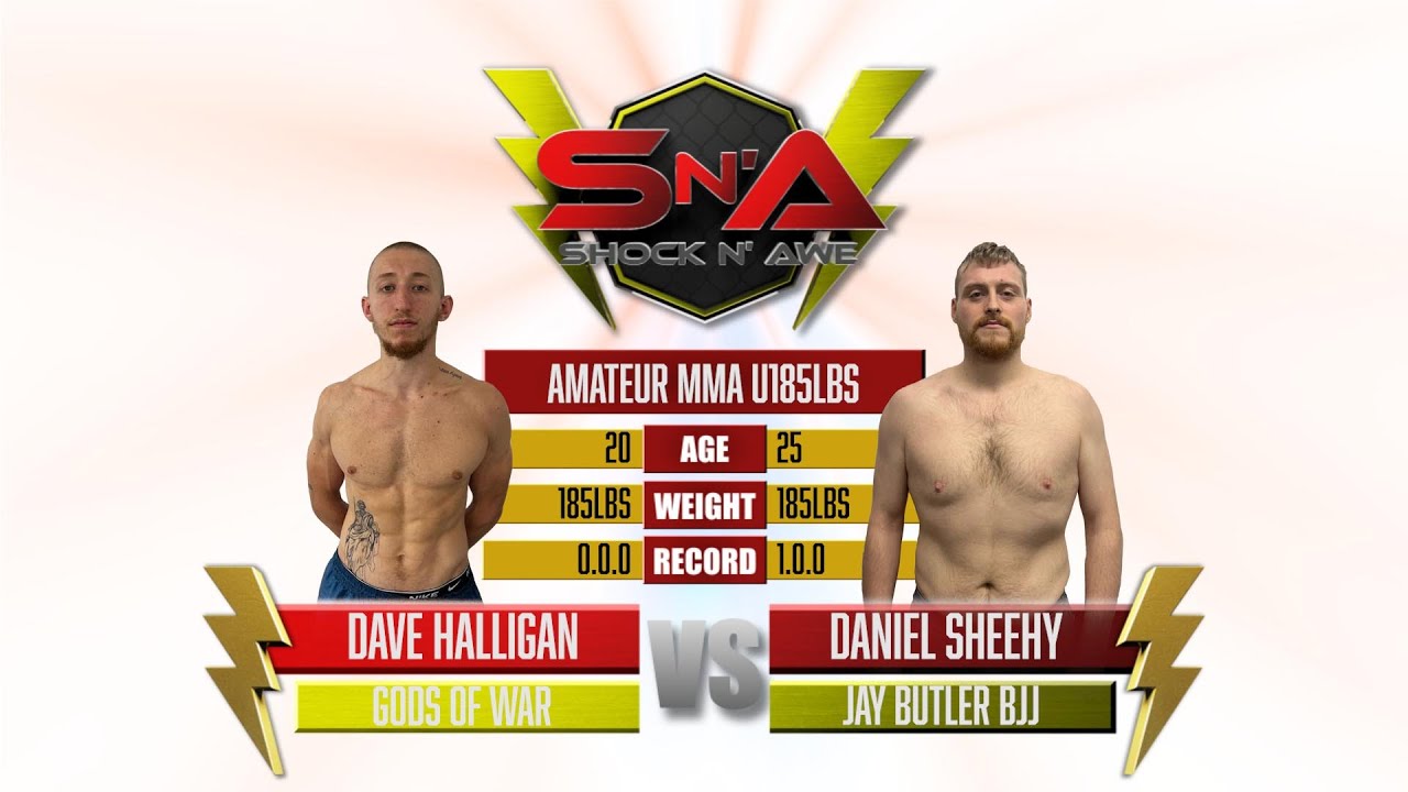 Shock N Awe 35 - Dave Halligan vs Daniel Sheehy - Middleweight Amateur ...
