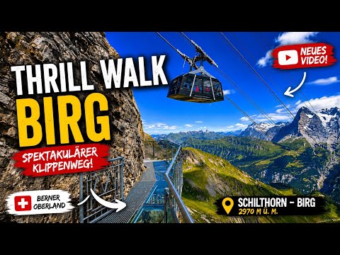 Birg Thrill Walk, Switzerland 🇨🇭 | The Most Epic Mountain Walk in the Swiss Alps | 4K