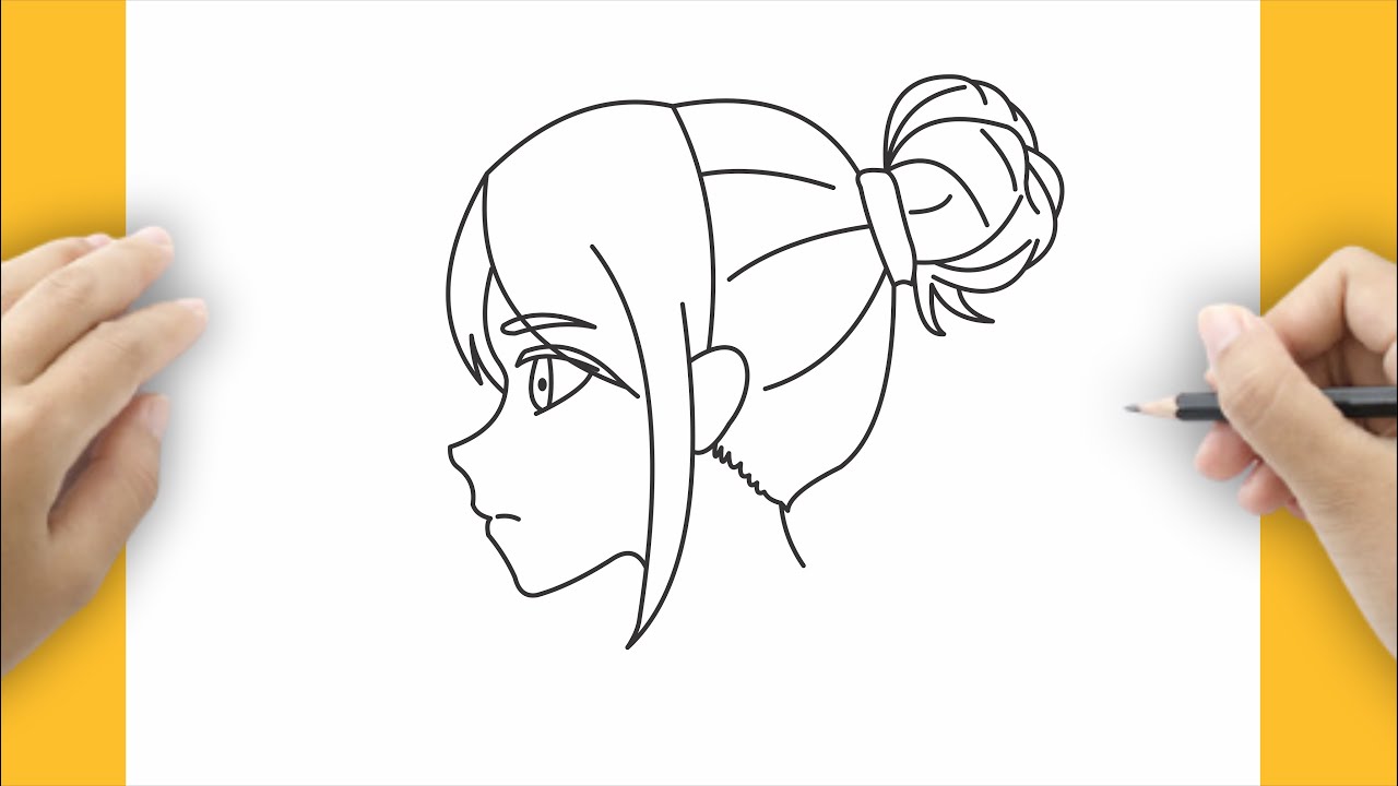 HOW TO DRAW FACES FROM THE SIDE ANIME | Face anime drawing - YouTube