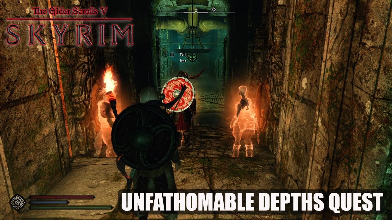 Skyrim AE Gameplay I Unfathomable Depths Quest - YouTube