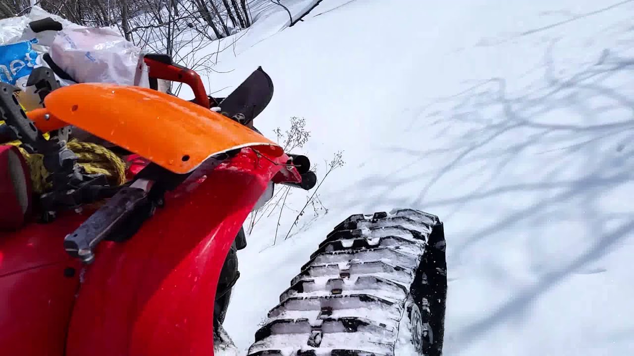 Honda fourtrax 420 tatou track - YouTube
