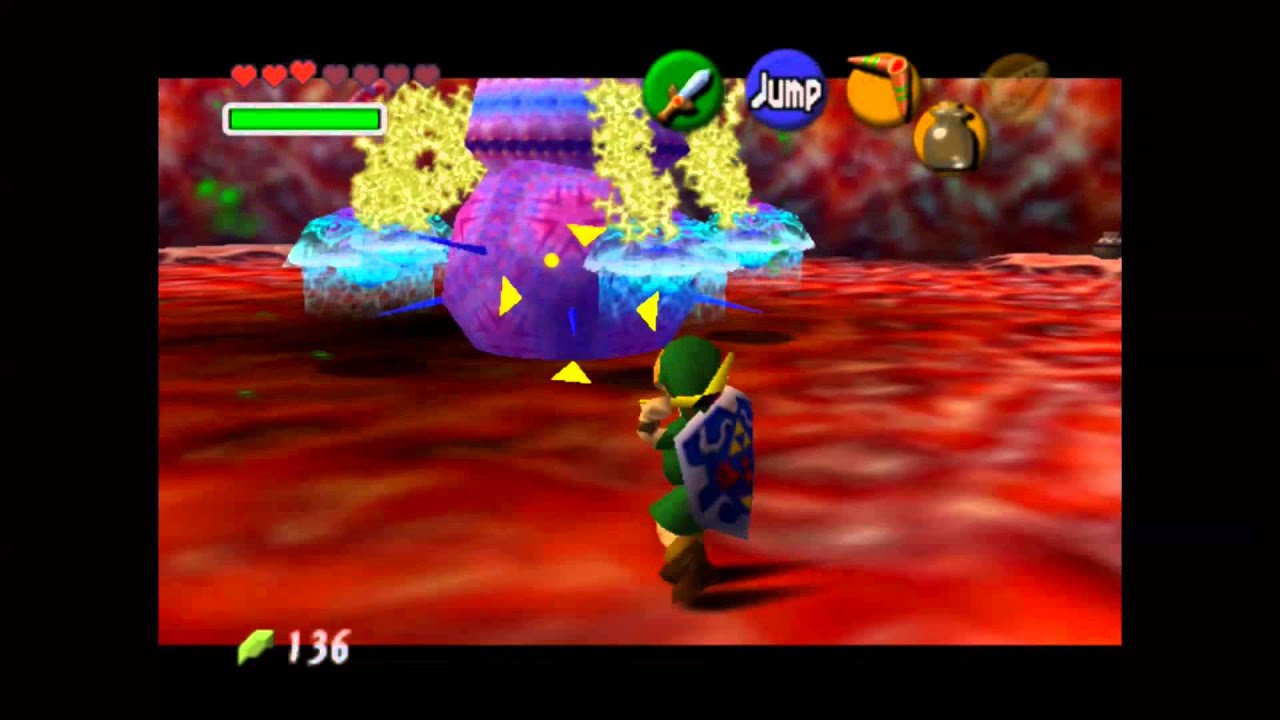 The Legend Of Zelda OOT Wii U: Barinade Boss Battle - YouTube