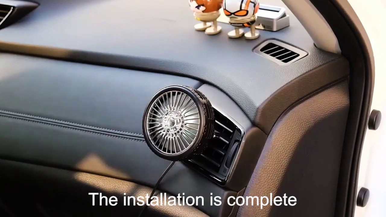 Car USB Fan Car air Conditioner Fan Auto Powerful Car Cooling Air Fan ...