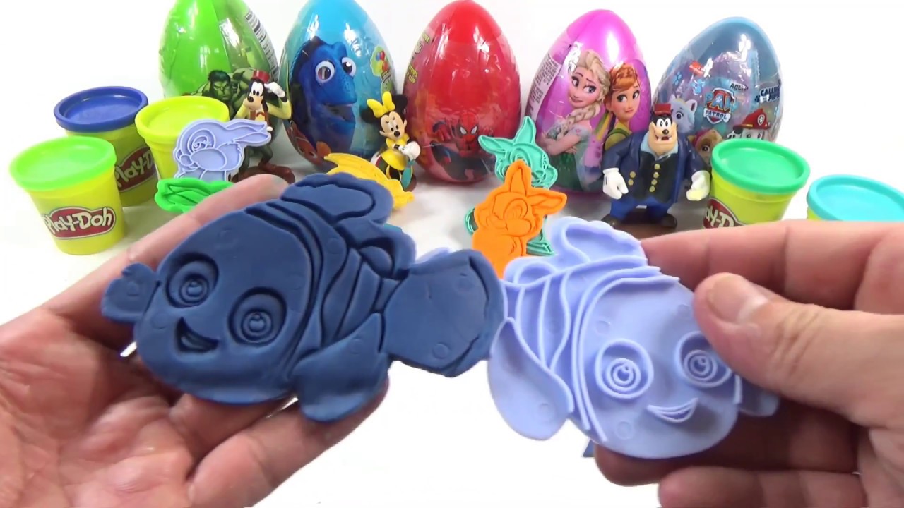 PLAY DOH Playset Disney Nemo Dory & Chip And Dale Animals Play Dough ...