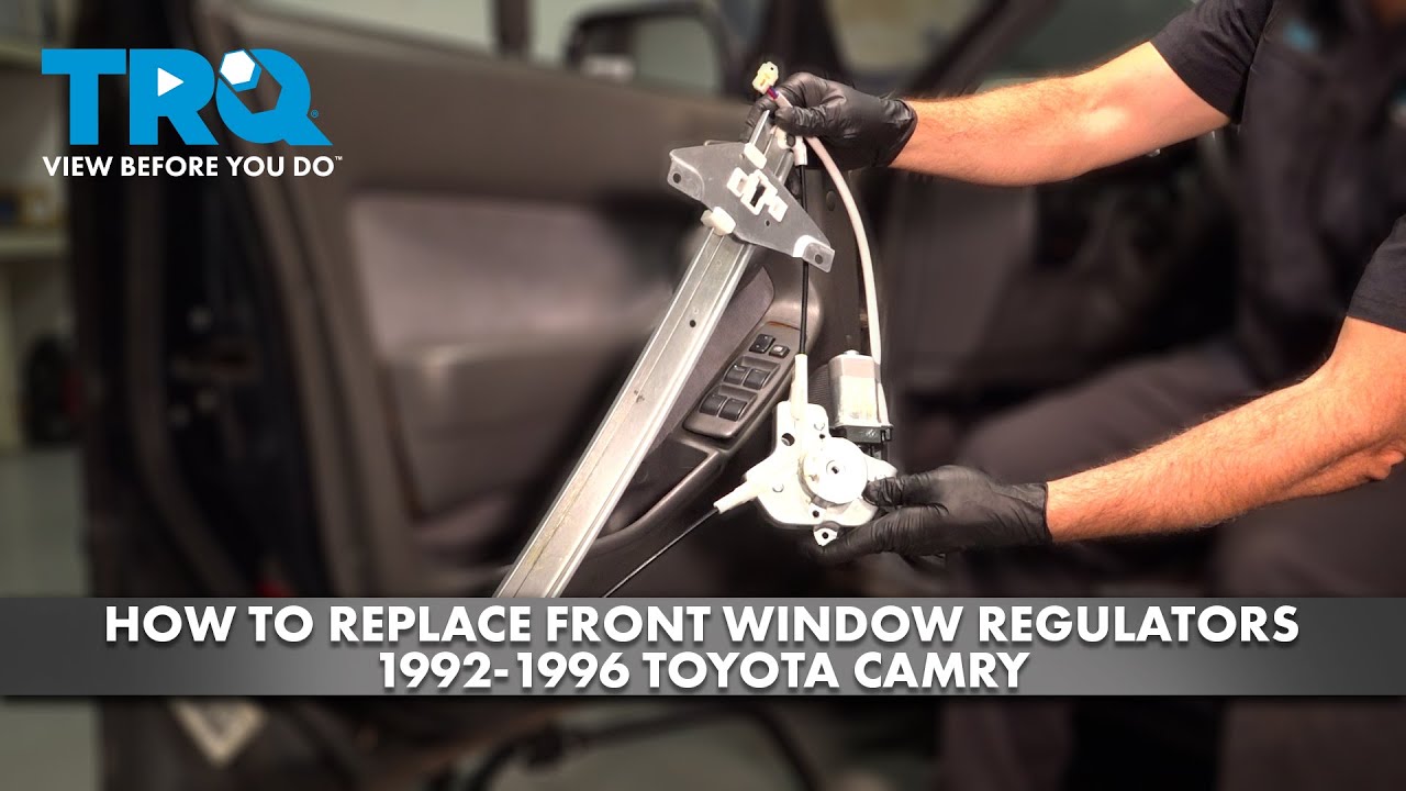 How to Replace Front Window Regulators 1992-1996 Toyota Camry - YouTube