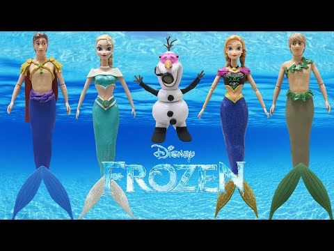 Play Doh Dresses Elsa Anna Hans Kristoff OLAF MERMAIDS Inspired ...
