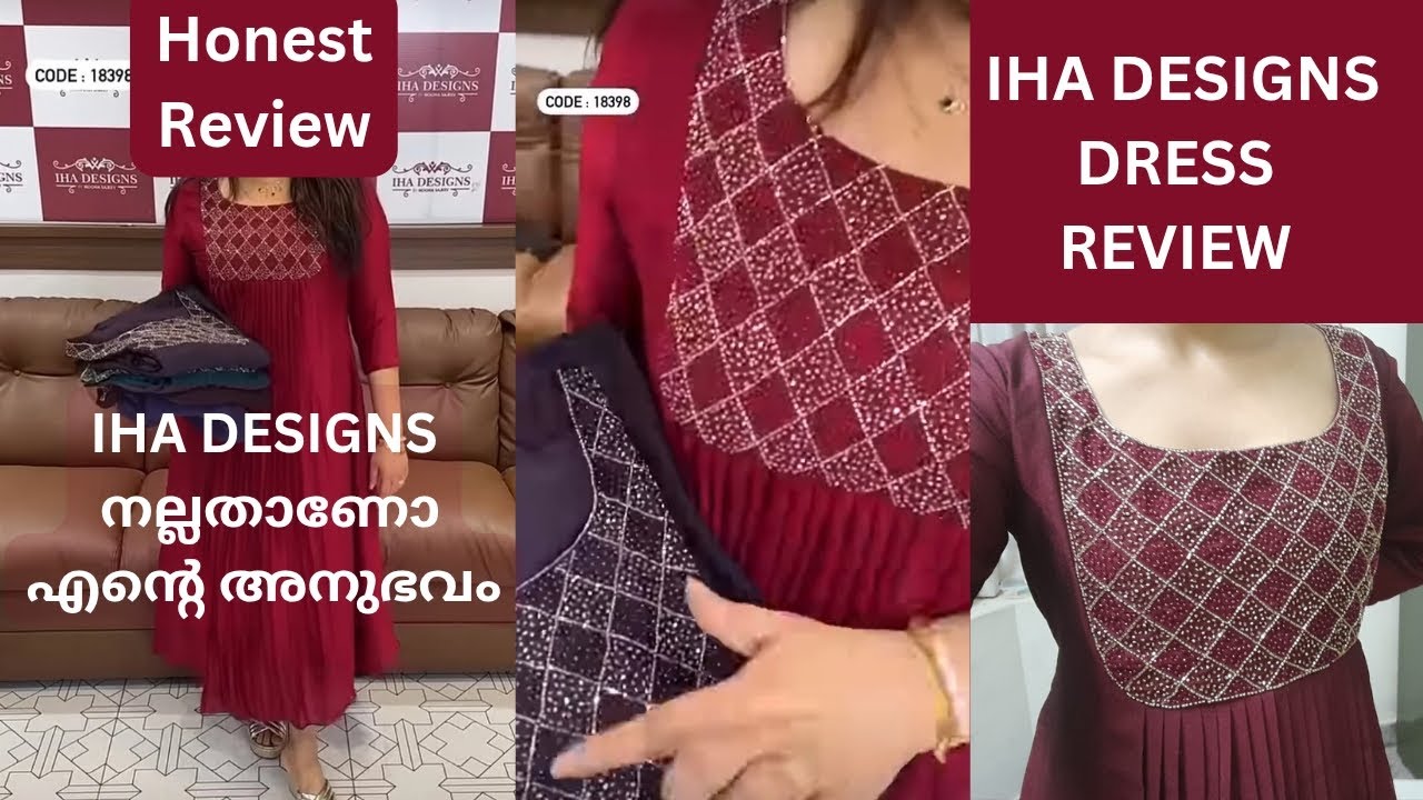 IHA DESIGNS | Iha designs Alappuzha | Dress review video | online ...