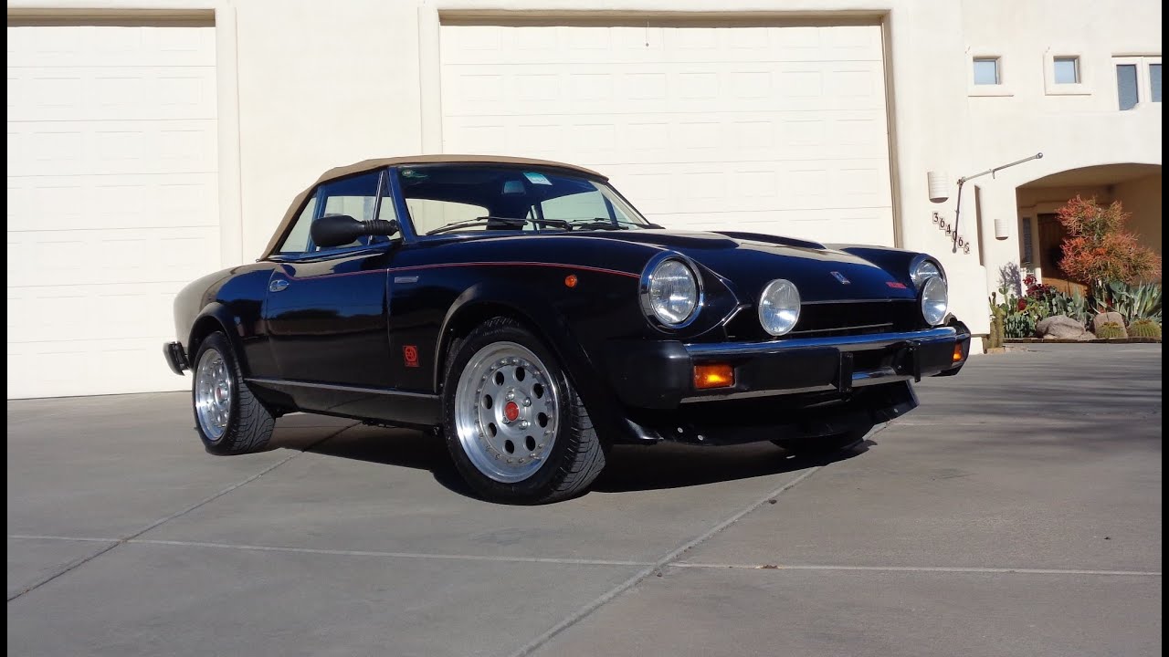 1984 Fiat 124 Abarth Pininfarina Europa Volumex Spider in Black on My ...