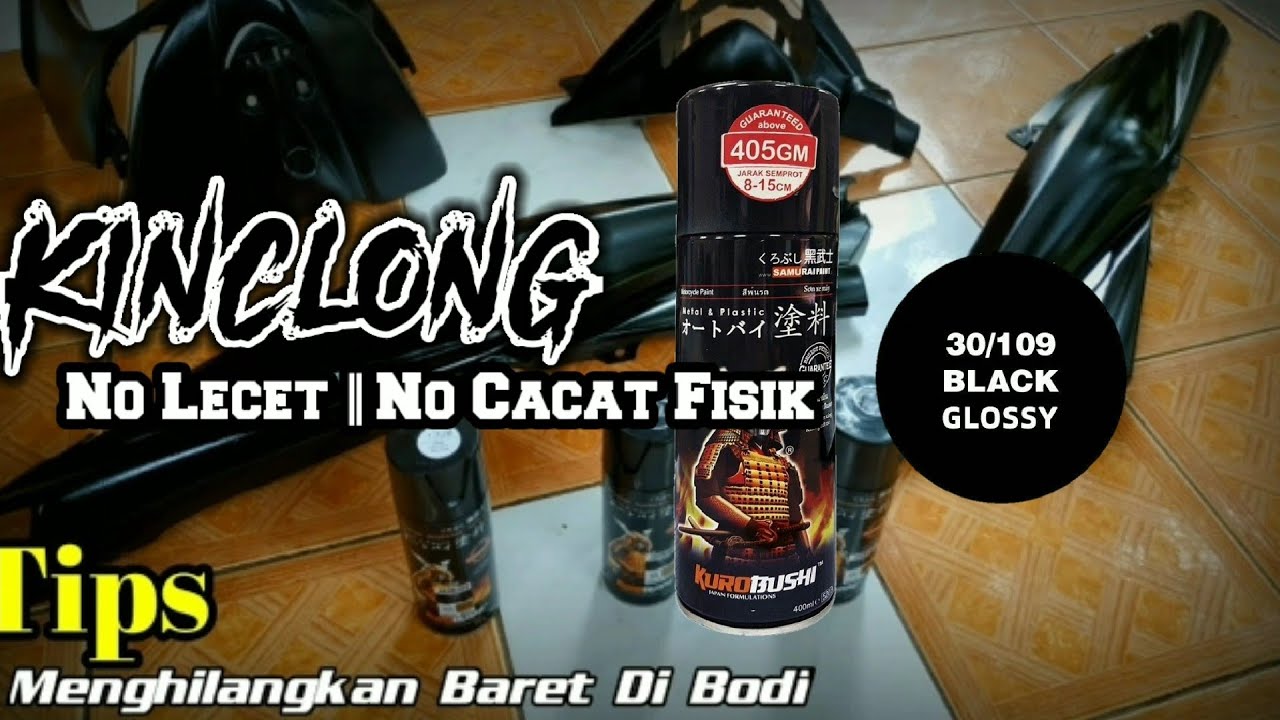 CAT BODY MOTOR HITAM PAKAI SAMURAI PAINT || DIJAMIN KINCLONG - YouTube