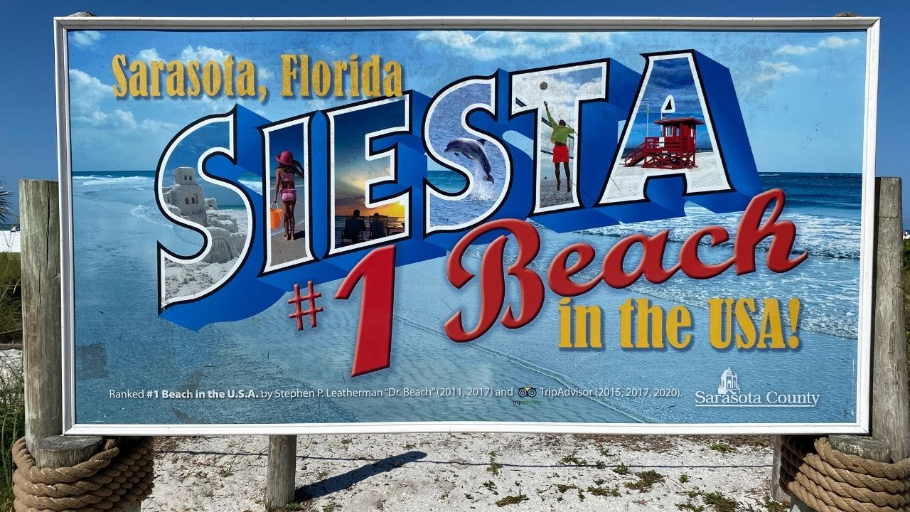 Siesta Key Beach Walk - YouTube