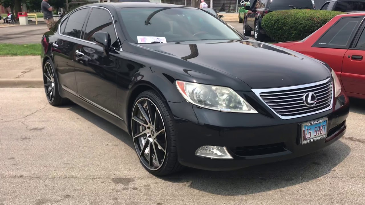 Clean Lexus LS 460 on 22s - YouTube