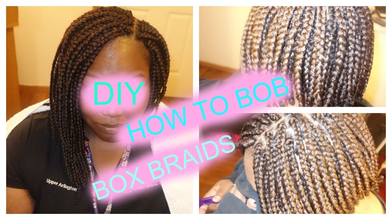 how to do bob box braids on long hair like a pro(detailed explaination ...