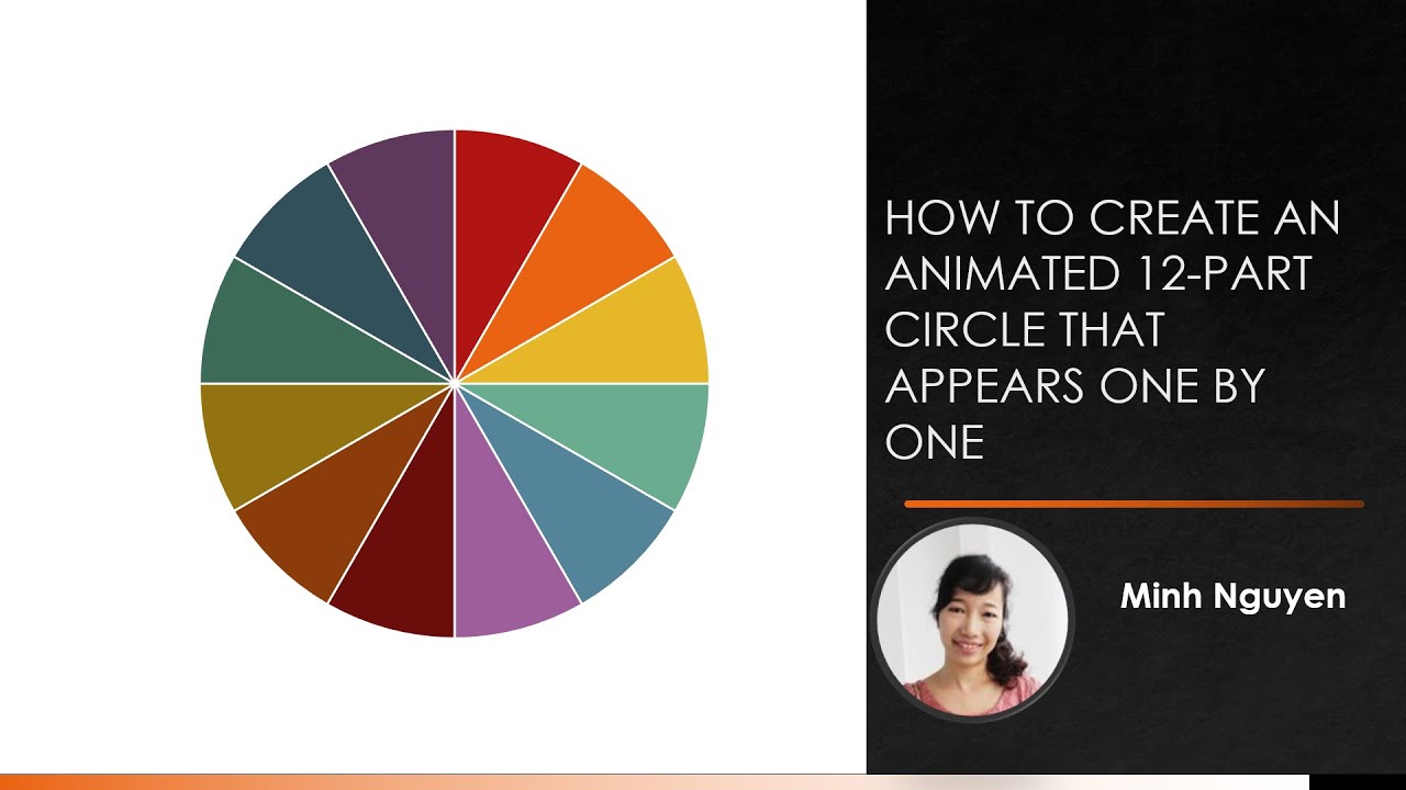 How to animate a 12-part circle that appears one by one - YouTube
