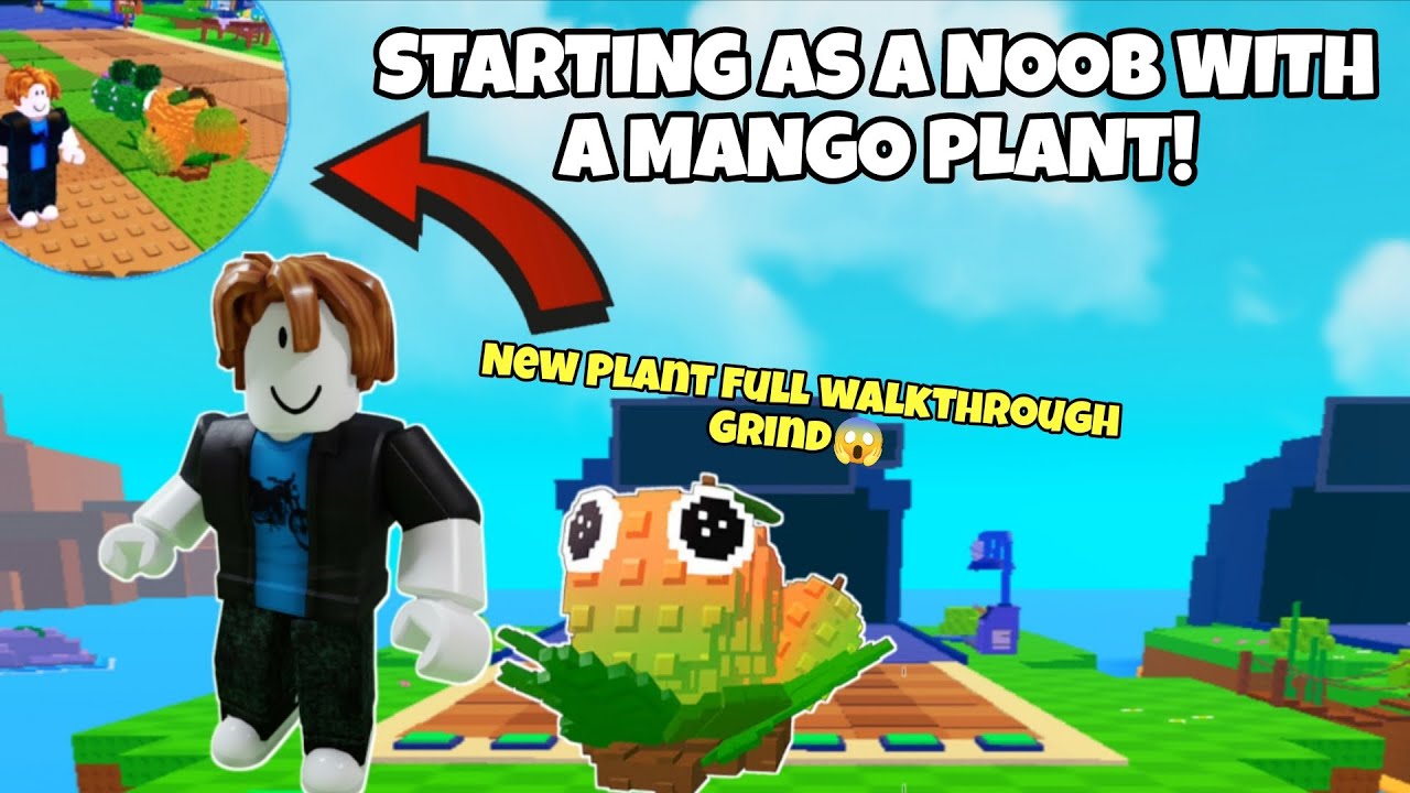 Playing as a TOTAL Noob with the MANGO Plant in Plants vs Brainrot ...
