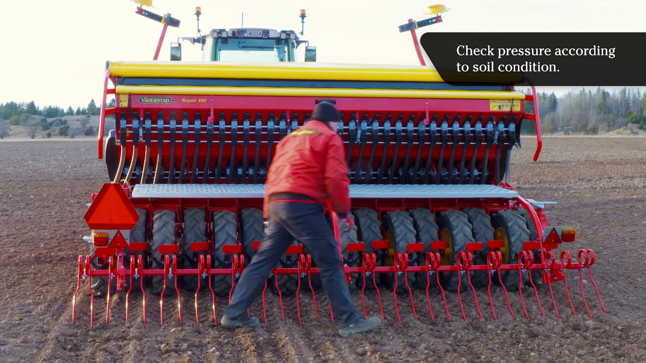 QuickStart – Field settings – Väderstad Rapid 300-400C/S - YouTube