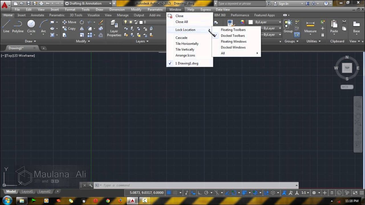 Tutorial AutoCAD 2015 Lock Location YouTube tutorial-autocad-2015-lock-location-youtube