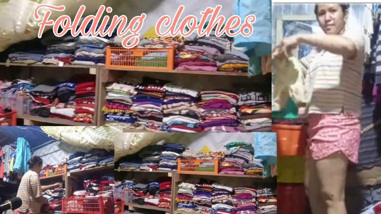 Ganito ako ka bilis magtupi ng mga damit samahan nyu ako//JHULS VLOG ...