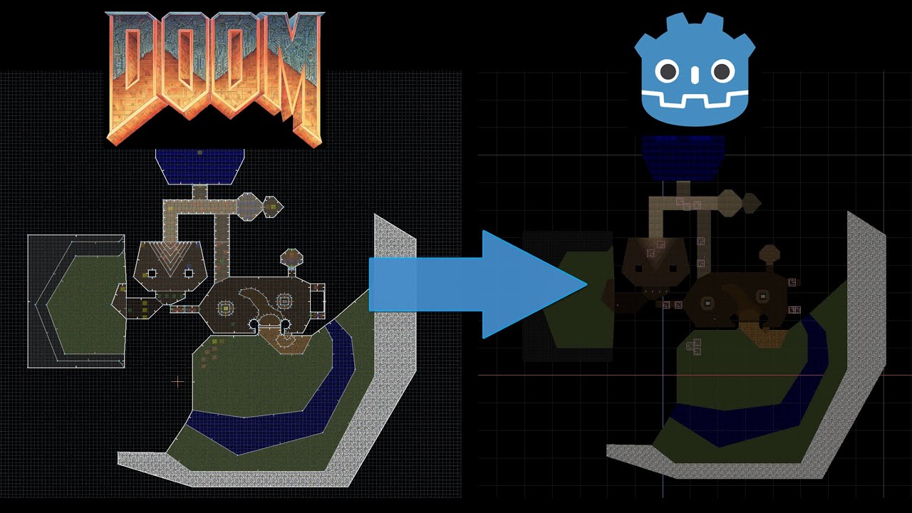 Import Doom Maps into Godot 3 - YouTube
