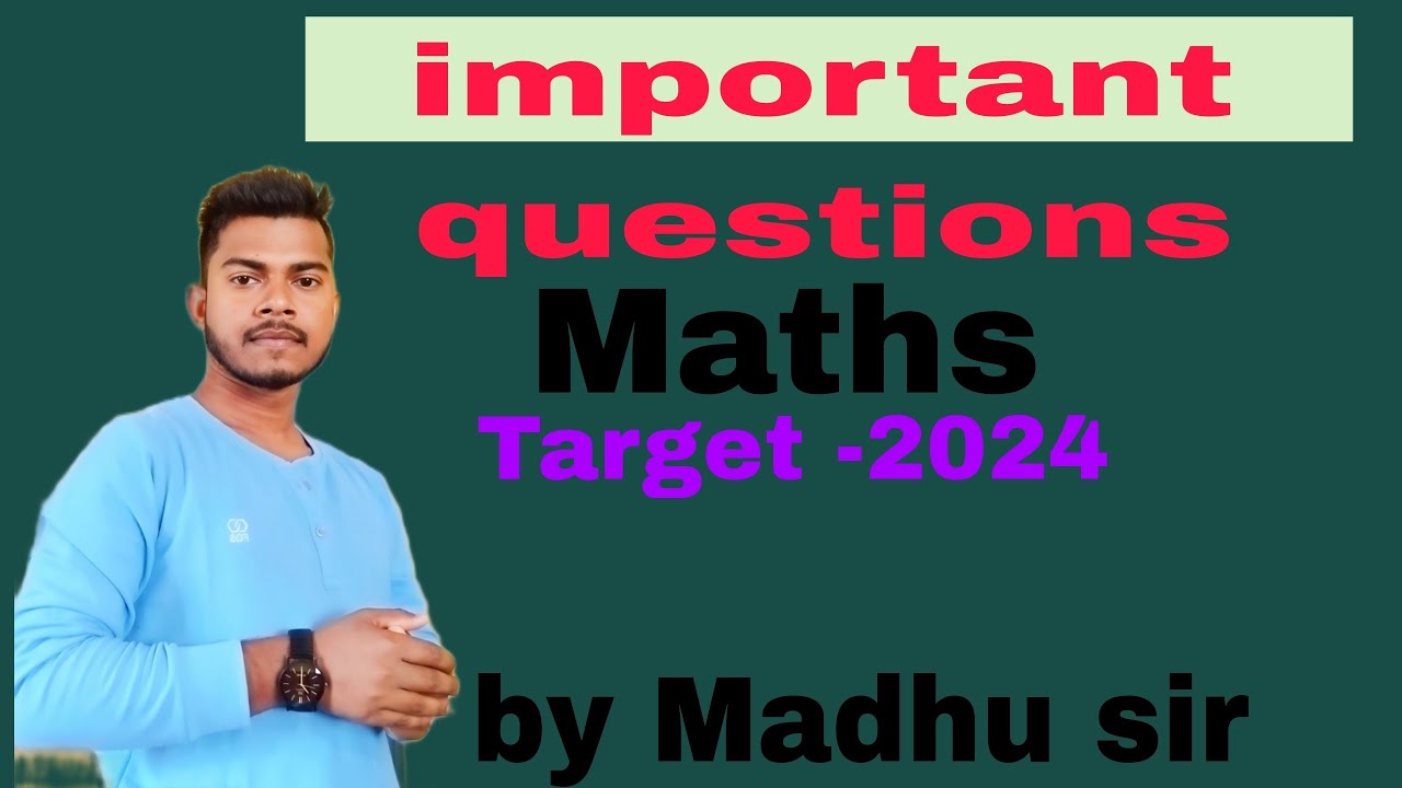 important questions maths class 10th - YouTube