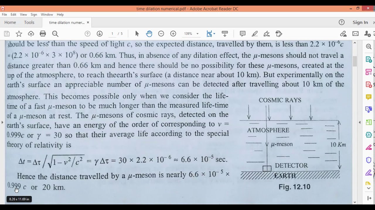 Verification of Time dilation and Problems on time dilation - YouTube