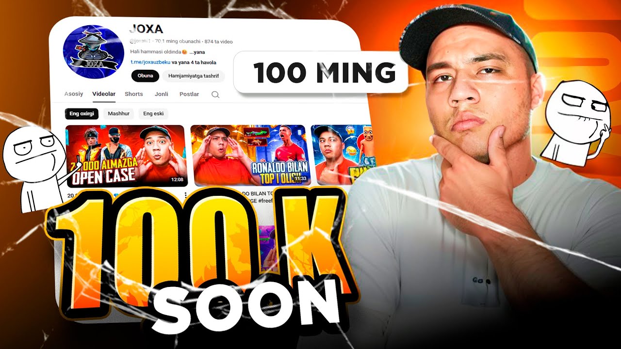 🔴 JOXA STREAM BOSHLANDI | FREE FIRE | JOXA SQUAD | GO 100K #freefire ...