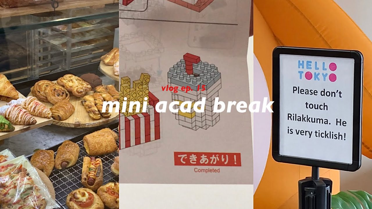 vlog ep. 14; mini acad break 🐻 | visiting bakeries, mini hauls, and ...