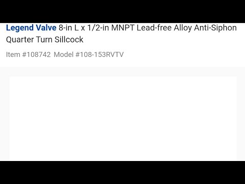 Legend RV T-550 1/4 Turn Sillcock 5+ Year Post Use Review and Install ...