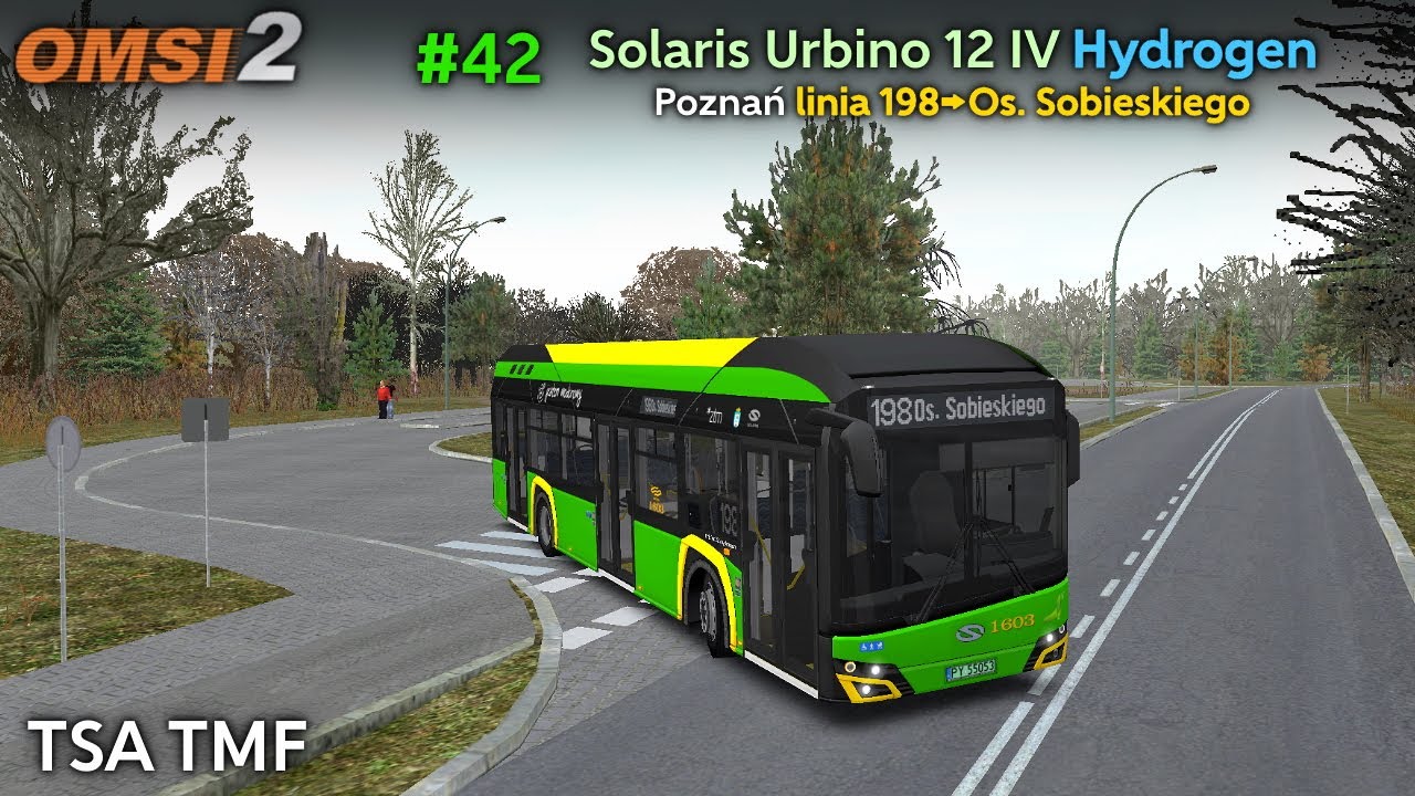 [OMSI 2 #42] Solaris Urbino 12 IV FL Hydrogen (by Iwo) - Poznań (linia ...