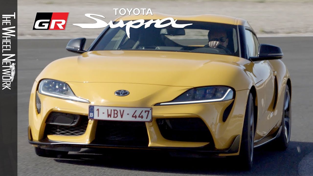 2020 Toyota Supra | Lightning Yellow | Track Driving (EU Spec) - YouTube