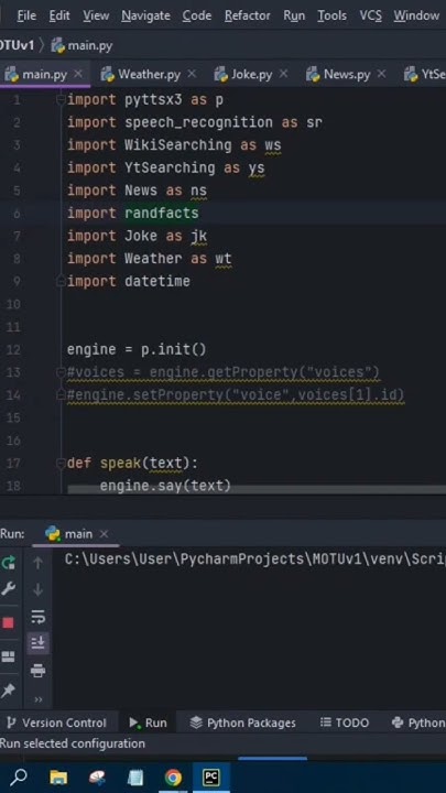 Voice Assistant | MOTU | Python Project | Python Programming | - YouTube