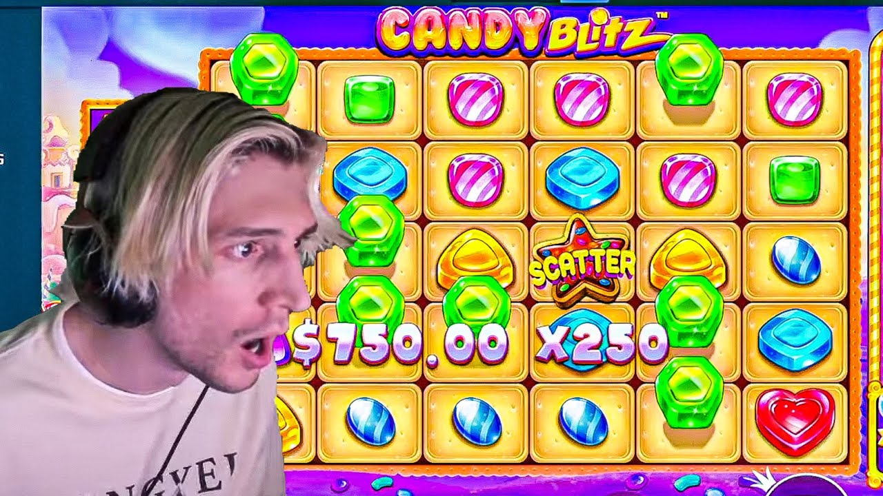 XQC HITS CRAZY WIN ON CANDY BLITZ - YouTube
