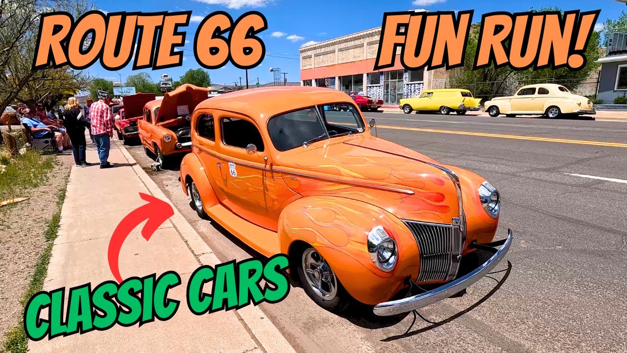 Classic Cars & Historic Charm: Seligman's (Route 66 Fun Run) - YouTube