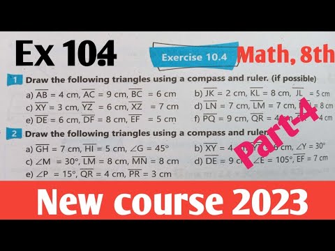 unit 10 Geometry class 8th Math Exercise 10.4 par-4| New curriculum ...