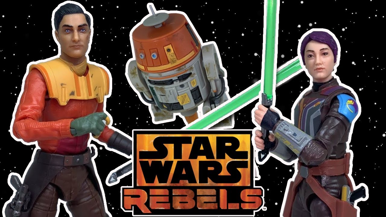 1/2 the Rebels Crew - Star Wars: Black Series EZRA, CHOPPER and SABINE ...