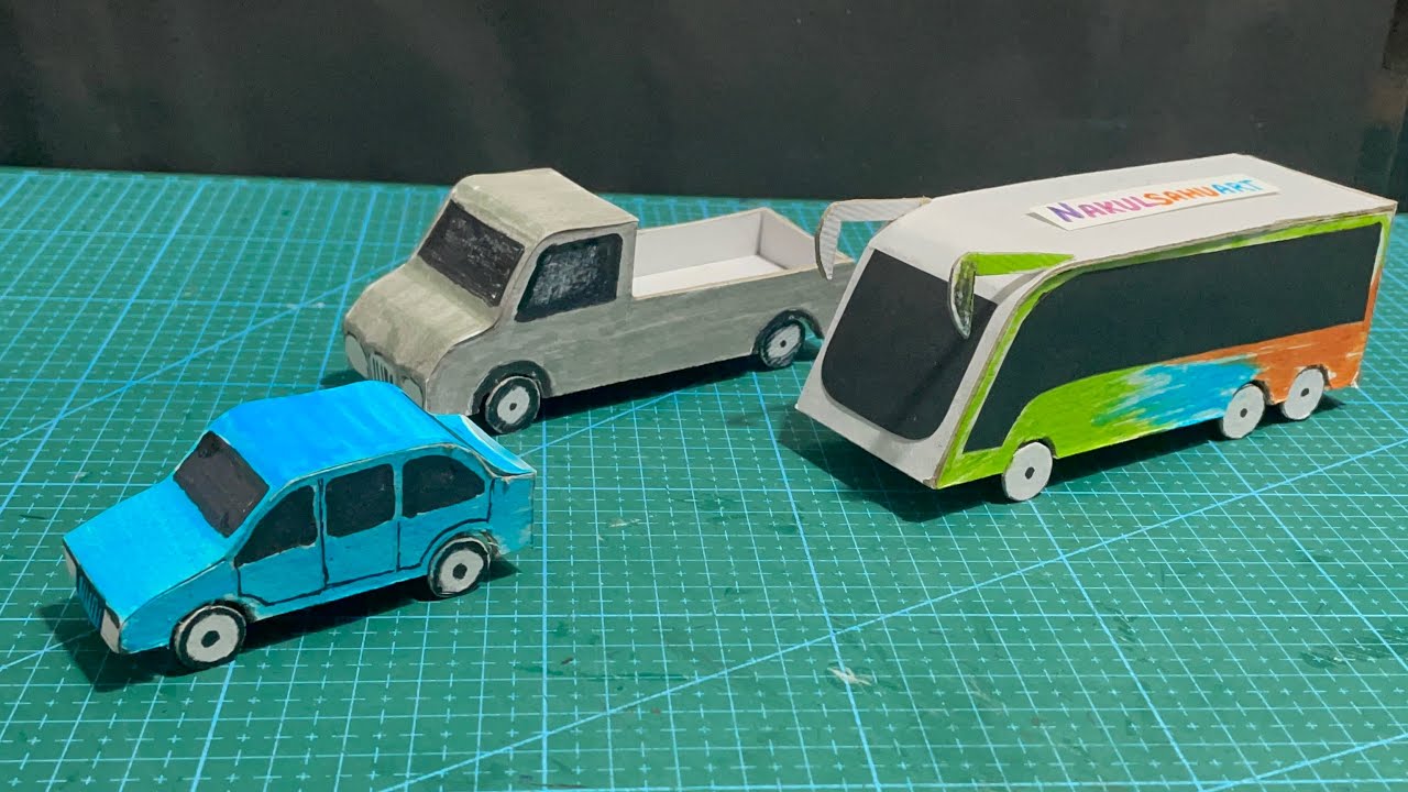 How to make car with cardboard | easy car for school project. Crafts ...