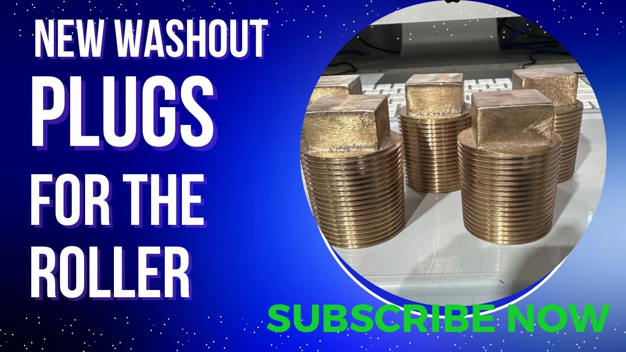 New washout plugs for the roller HD 1080p - YouTube