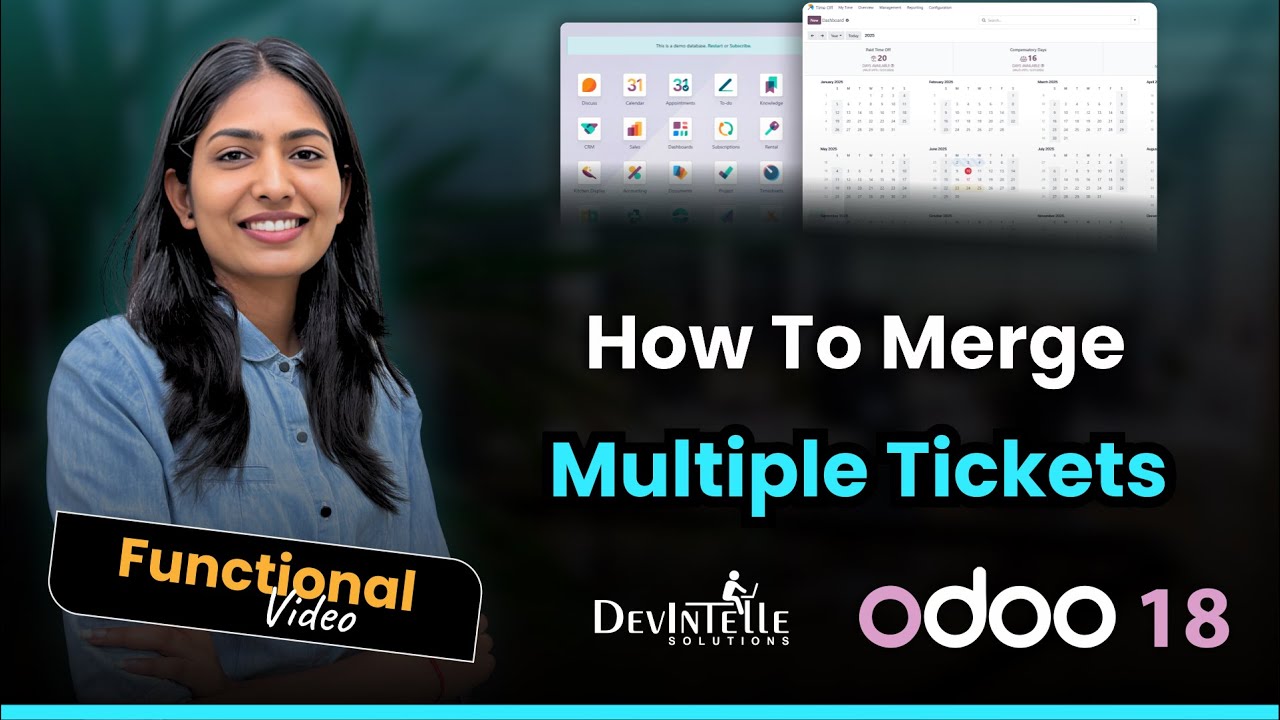 How To Merge Multiple Tickets In Odoo - YouTube