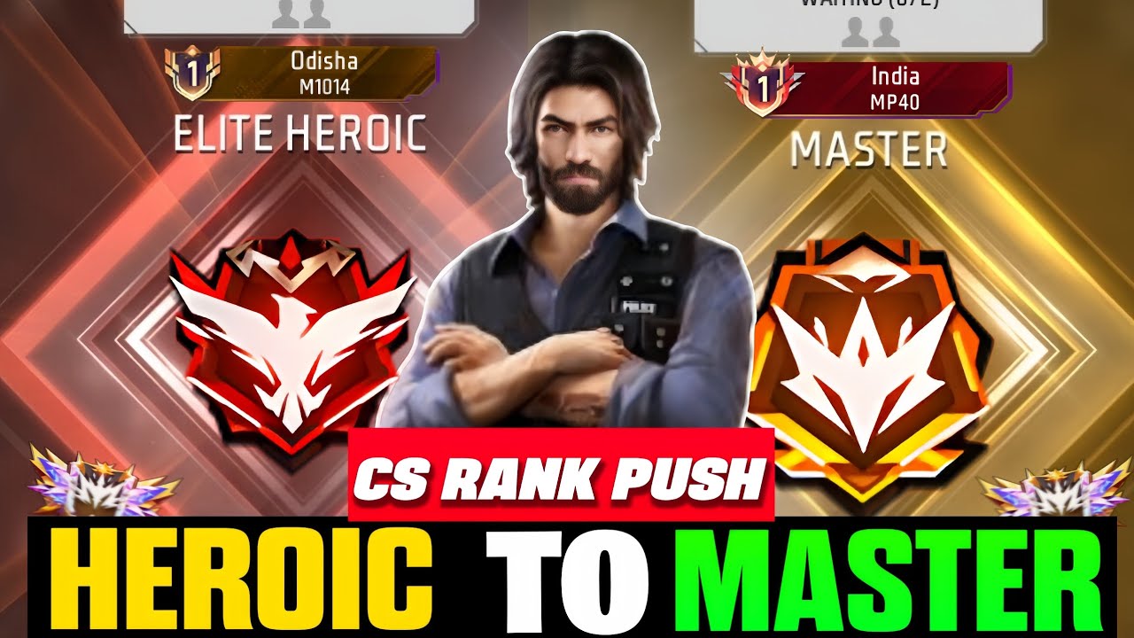 CS RANK HEROICE TO MASTER PUSH TRIPS AND TRICKS//FREE FIRE MAX RANK ...