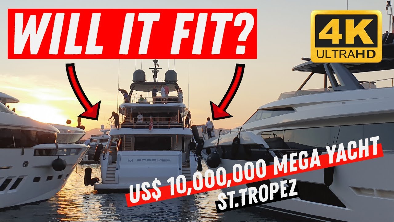 SQUEEZING A US$ 10,000,000 MEGA YACHT IN A TIGHT SPOT IN THE MARINA OF ...