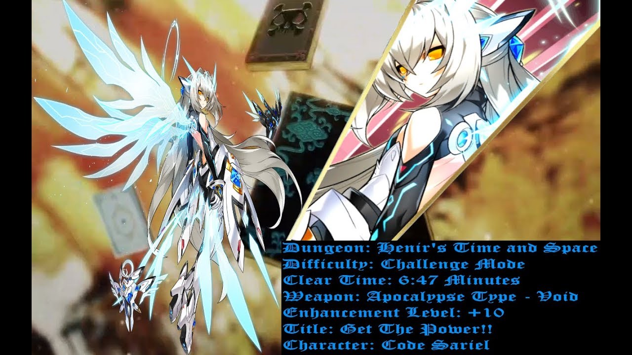 [Elsword INT] Code: Sariel: Henir's Time and Space (Challenge Mode ...
