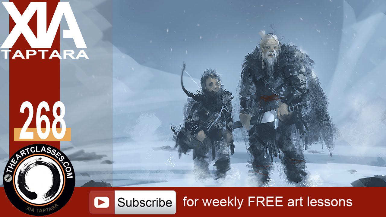 Digital painting tutorial Night's watch concept art - YouTube
