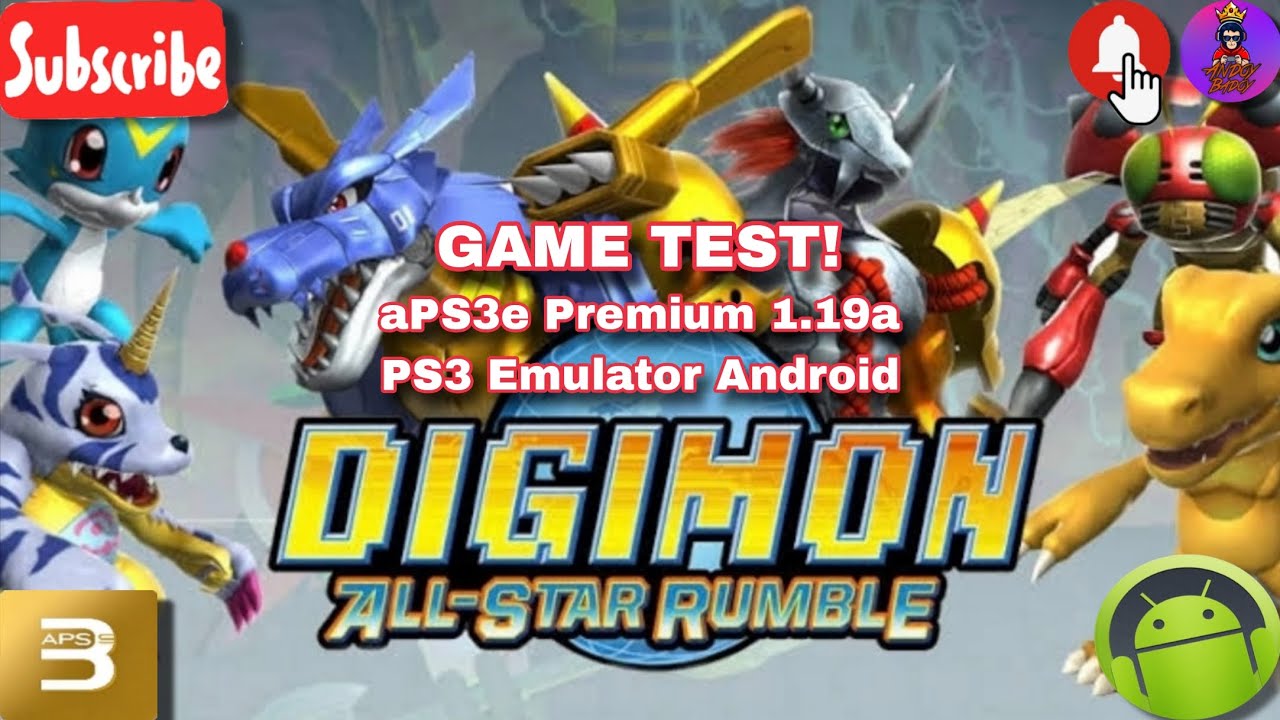 Digimon All Star Rumble aPS3e Premium 1.19a PS3 Emulator Android - YouTube