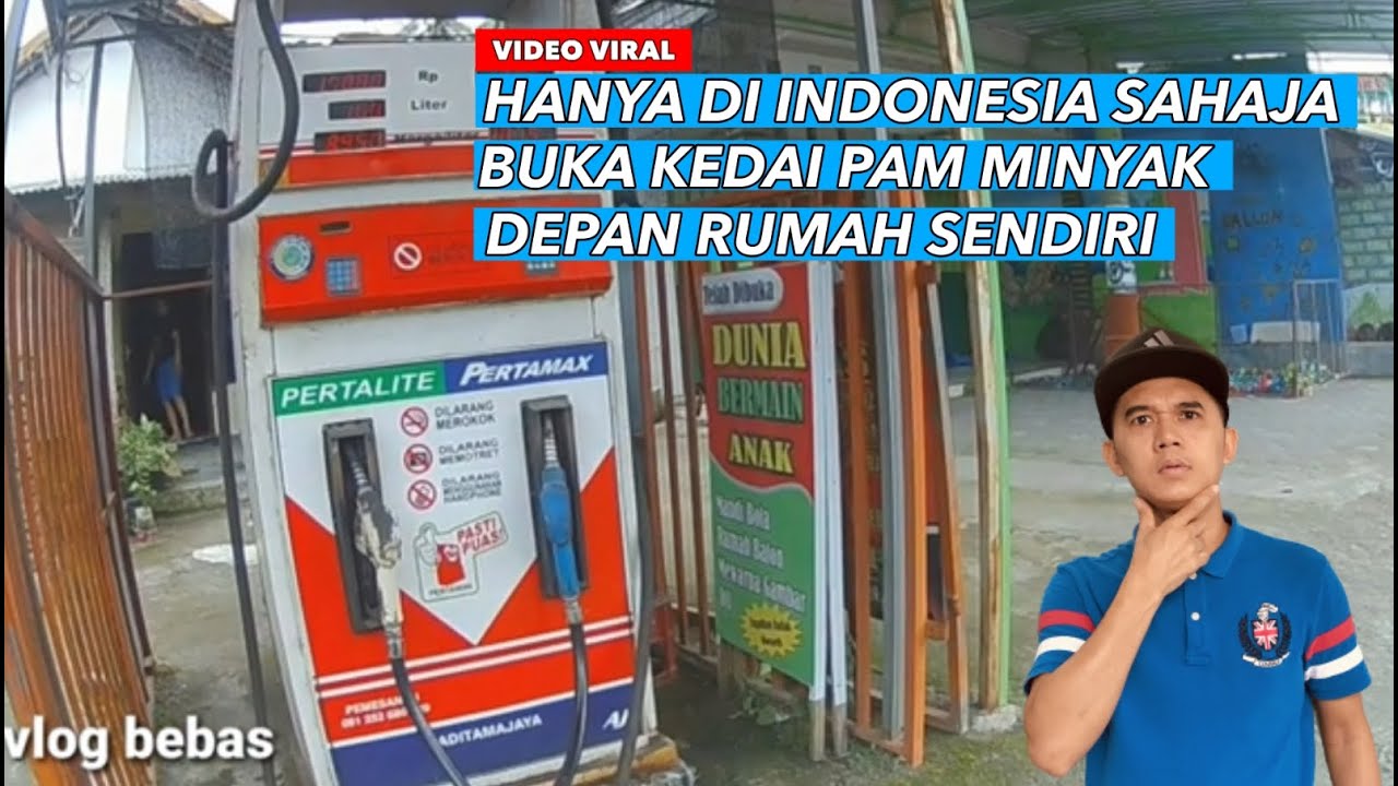 HANYA DI INDONESIA SAHAJA ADA MINI PAM MINYAK DI DEPAN RUMAH SENDIRI ...
